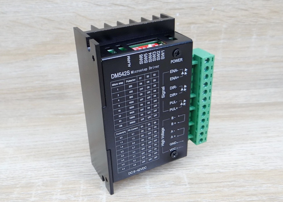 DM542S (HANPOSE) Microstep Driver Peak 4.5A, 9-42 VDC [Aluminum Cover] 2-Phase - ZoneMaker ...