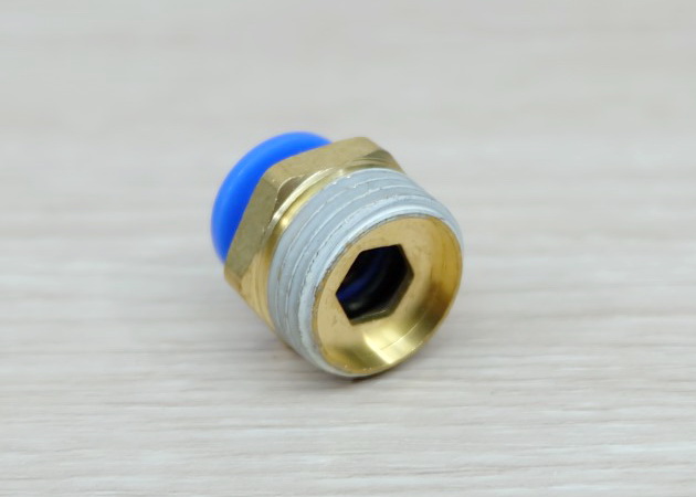 PC10-04: 10mm to 1/2BSP (20.5mm) Pneumatic Fittings Brass Quick Connectors - ZoneMaker | จำหน่าย ...